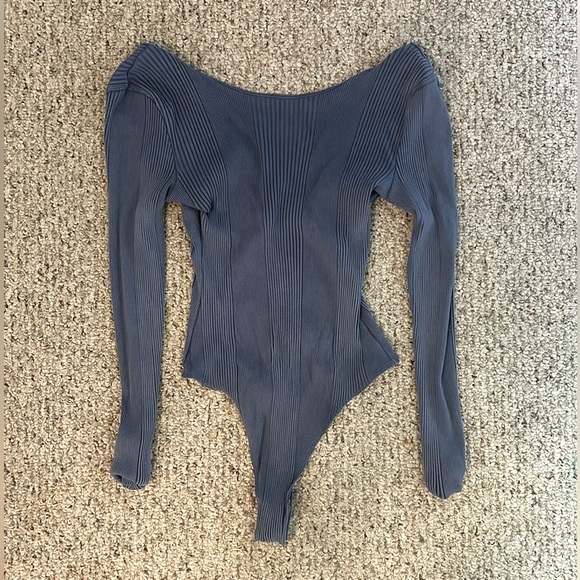 aerie | Tops | Ribbed Crossback Bodysuit | Poshmark